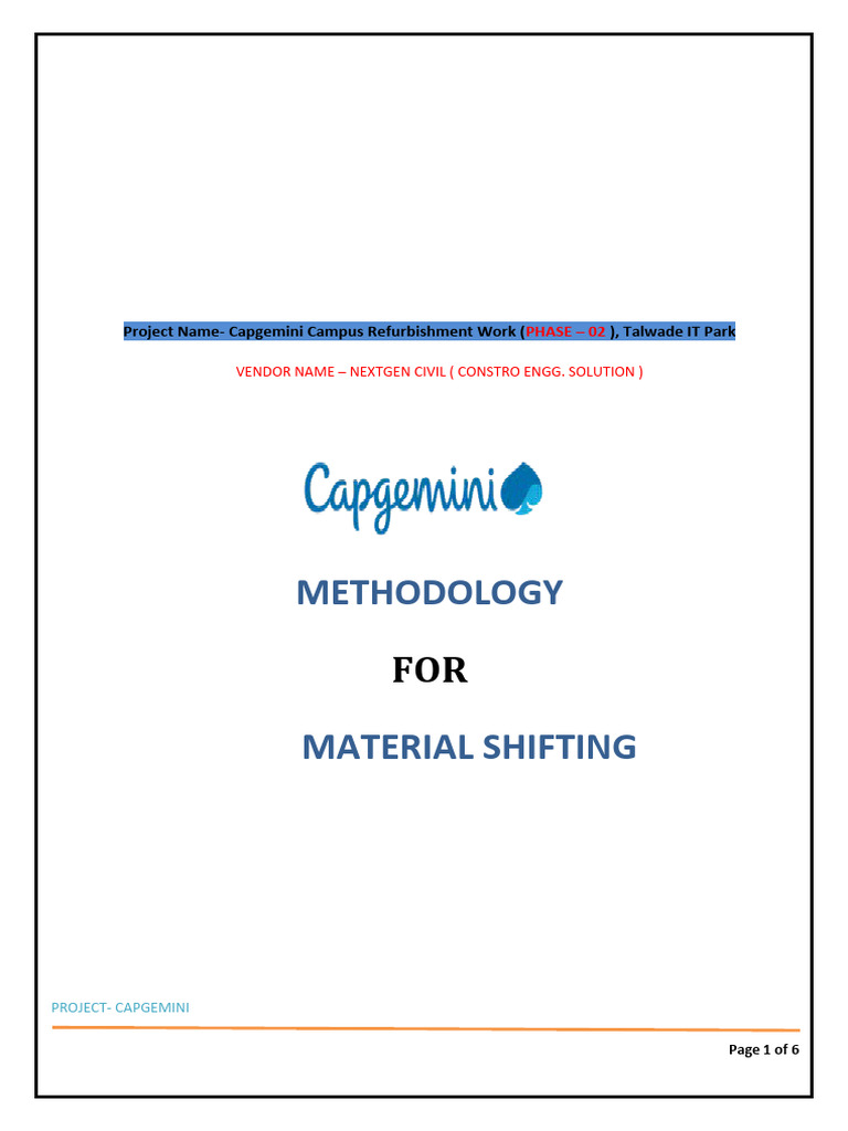 Material Shifting - WMS | PDF | Document | Safety