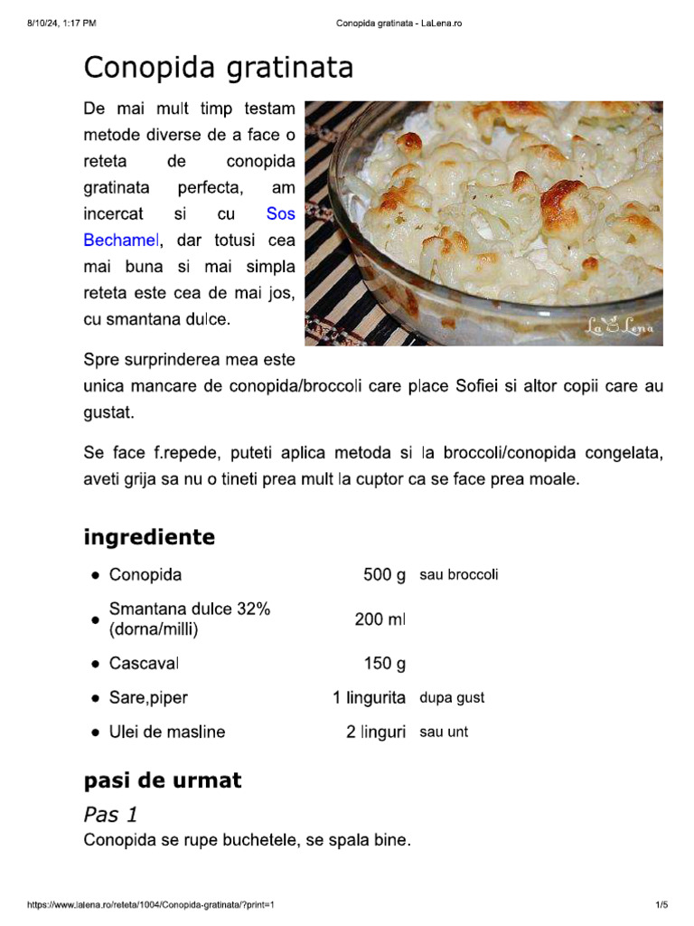 Conopida Gratinata | PDF