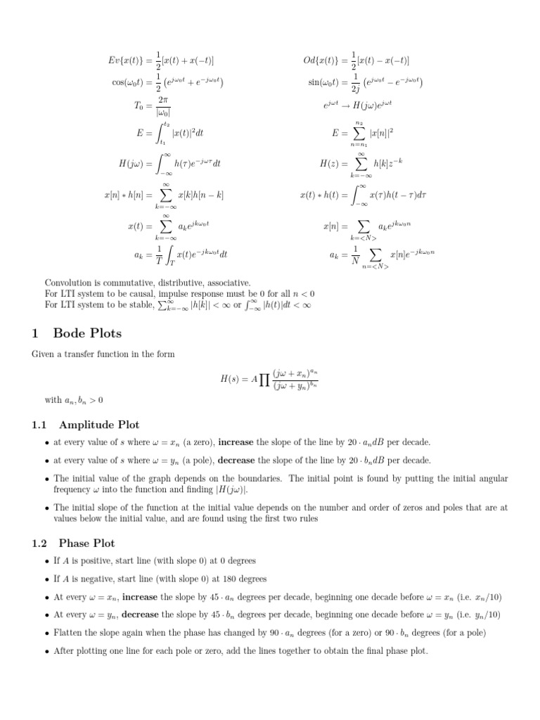 6 003 Quiz 2 Cheatsheet Pdf Electronics Applied Mathematics
