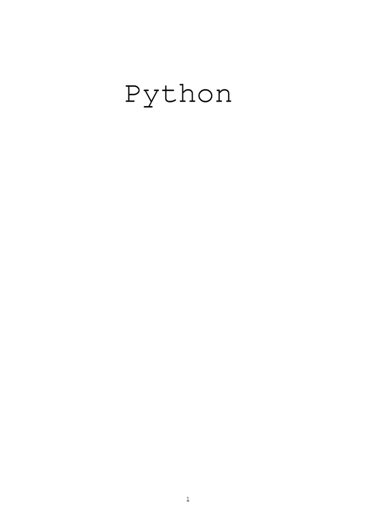Python New Pdf Python Programming Language Variable Computer Science 