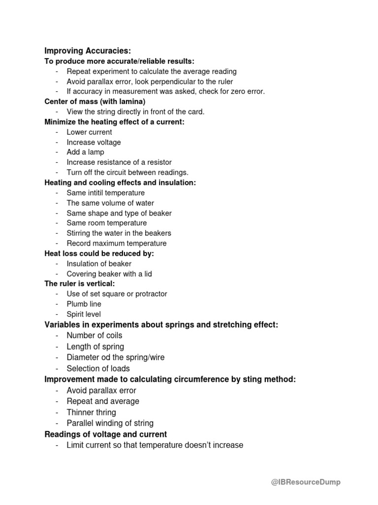Alternative To Practicals Notes | PDF | Electrical Resistance And ...
