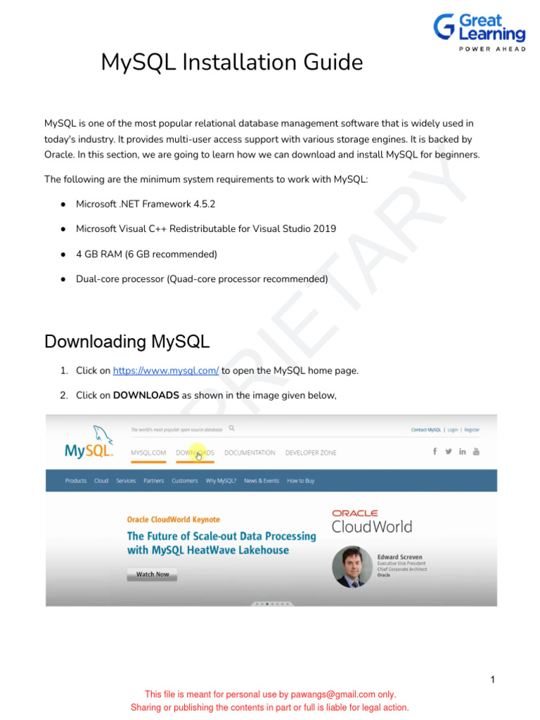 My+SQL+Installation | PDF | My Sql | Computing