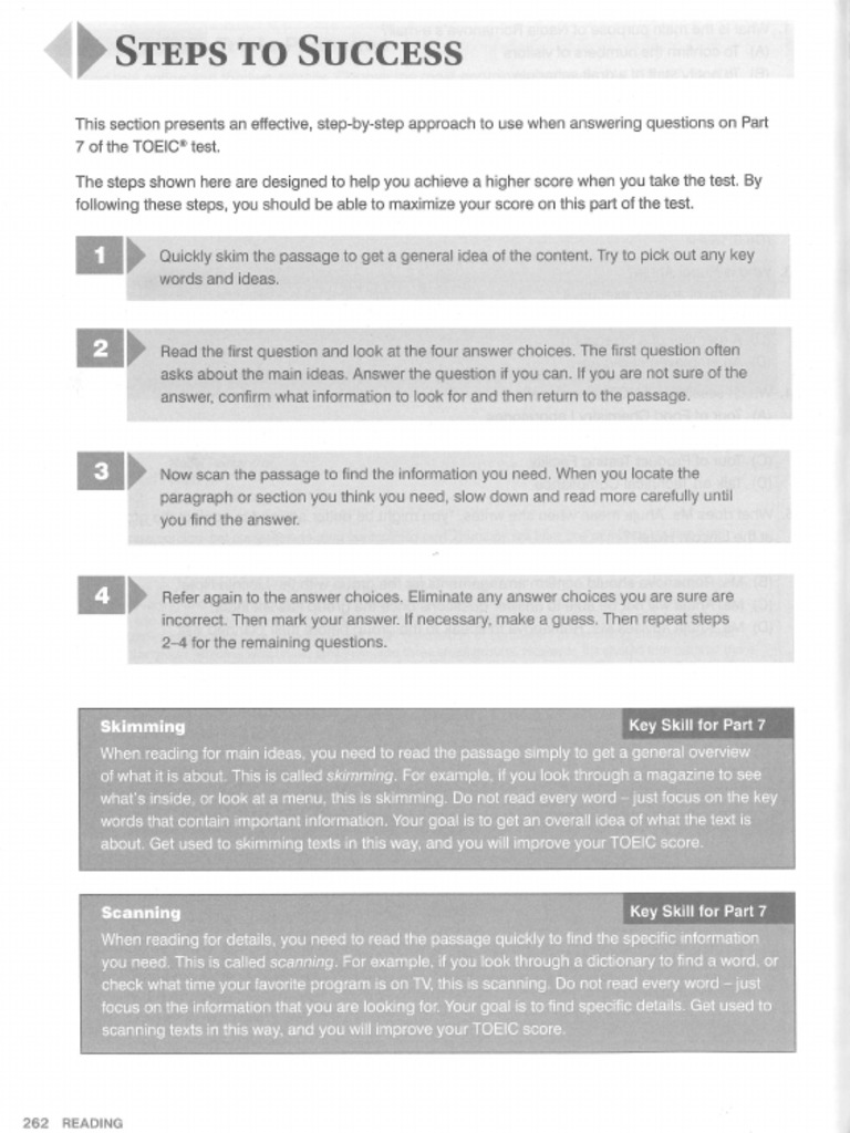 Week8-Reading P7-Practice Test and Review Test | PDF