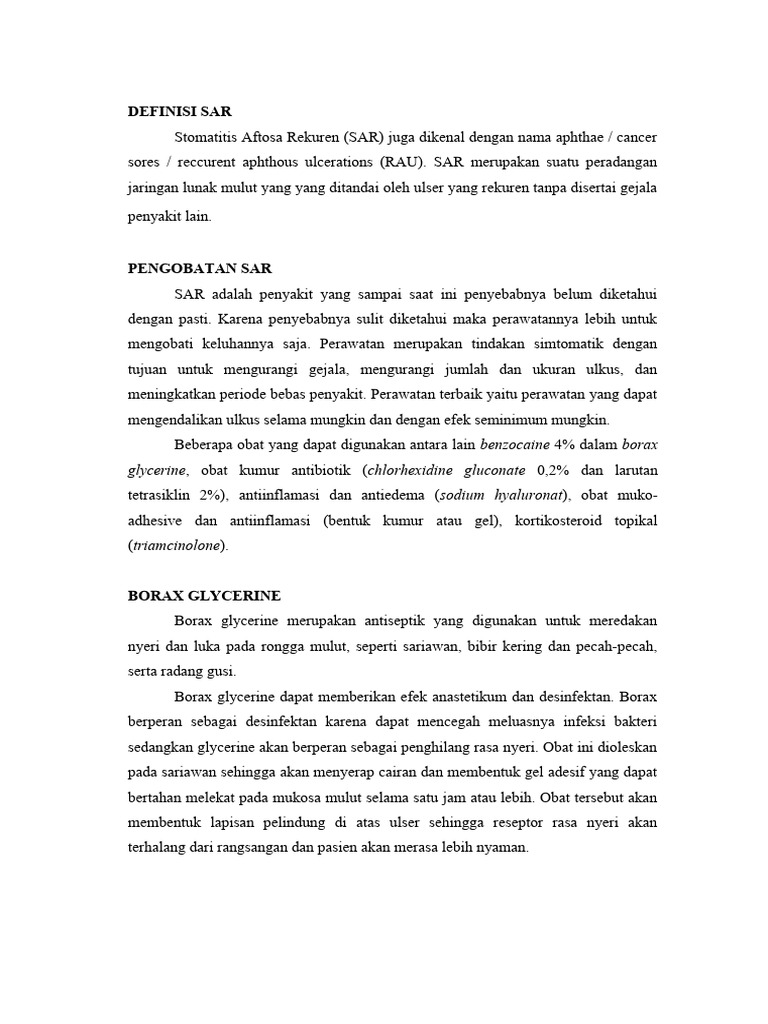 Borax Glycerine | PDF