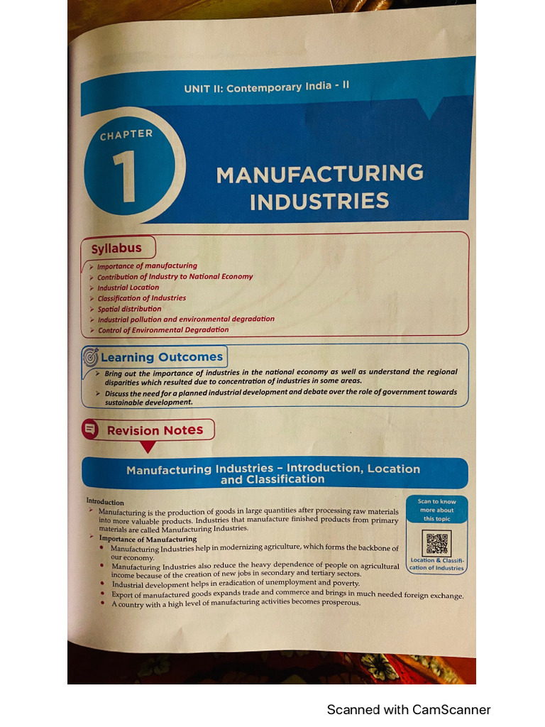 Geography - Manufacturing Industries | PDF