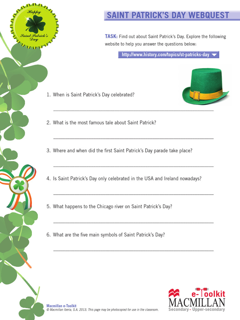 Saint Patricks | PDF | Society Of Northern Ireland | Irish People