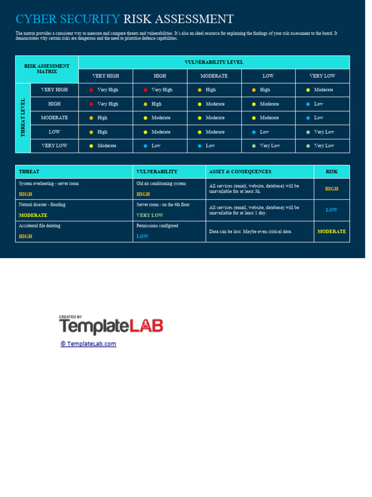 Risk Assessment: Cyber Security | PDF | Vulnerability (Computing) | Risk