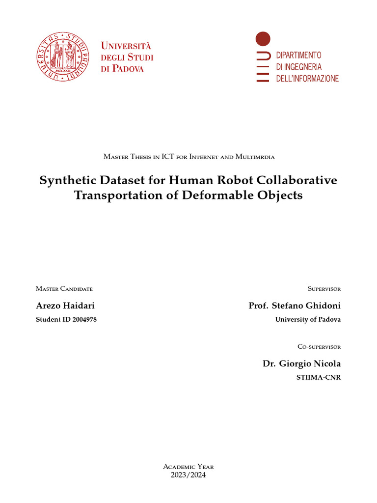 Hadari Et Al Synthetic Dataset For Human Robot Collaborative