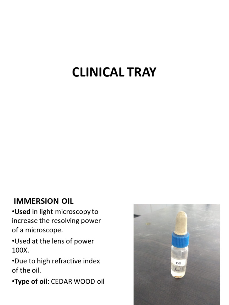 Clinical Tray | PDF | Medical Specialties | Clinical Medicine