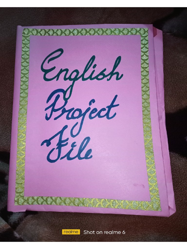 Class 12 English Project File | PDF