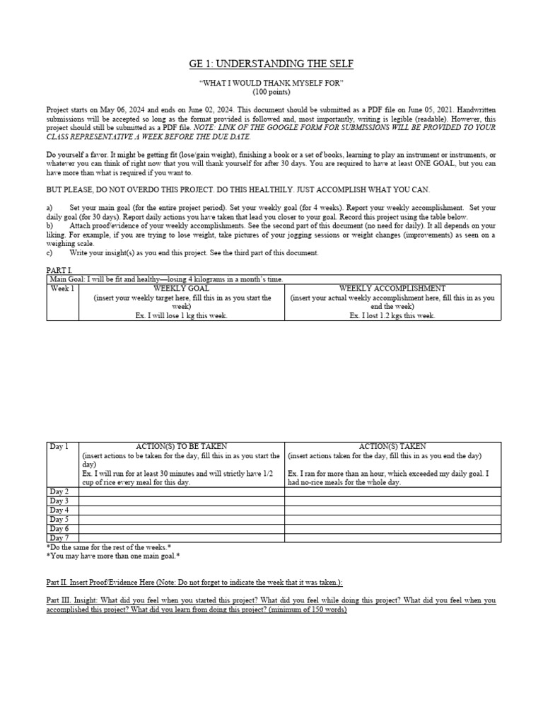 GE 1 Mini Project 1 | PDF