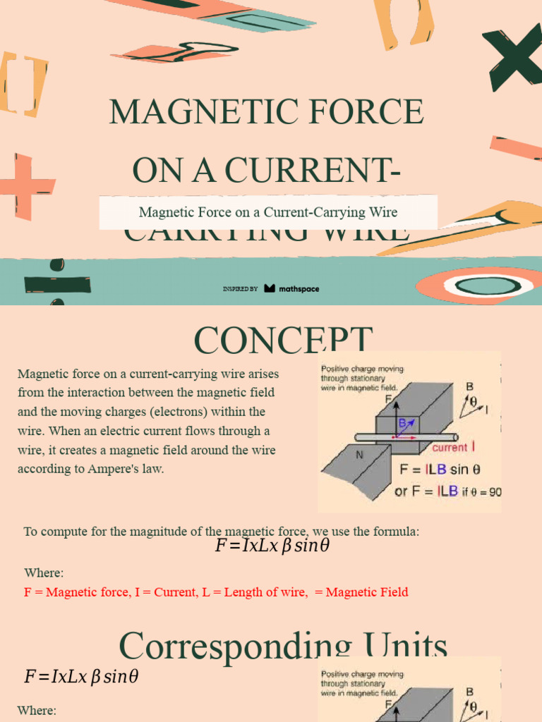Physics: Magnetic Force Basics | PDF | Magnetic Field | Force