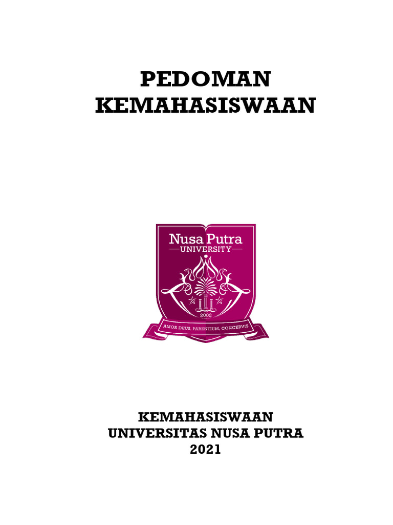 Pedoman Kemahasiswaan Unsp 2021 | PDF | Ilmu Sosial