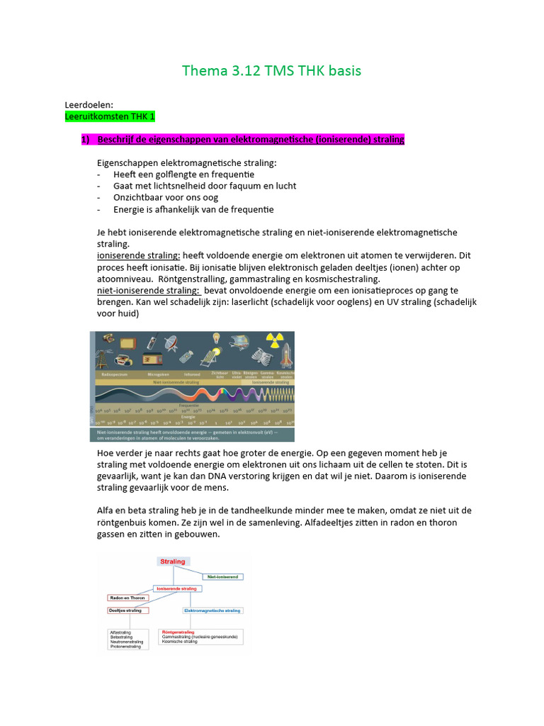 Leerdoelen TMS THK | PDF