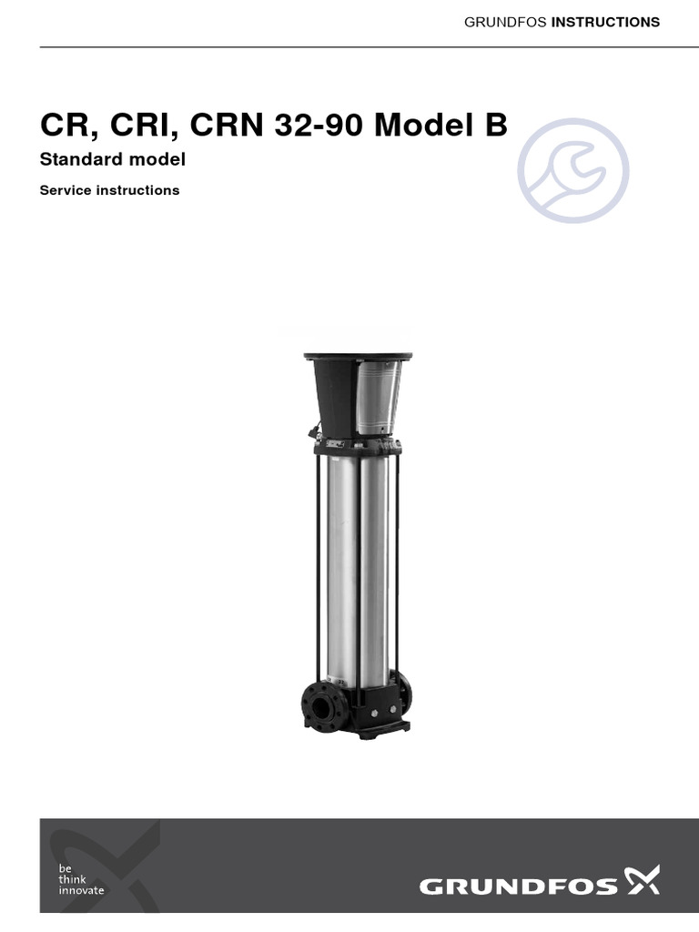 Grundfos CR Series Pump Service Guide | PDF | Nut (Hardware) | Pump