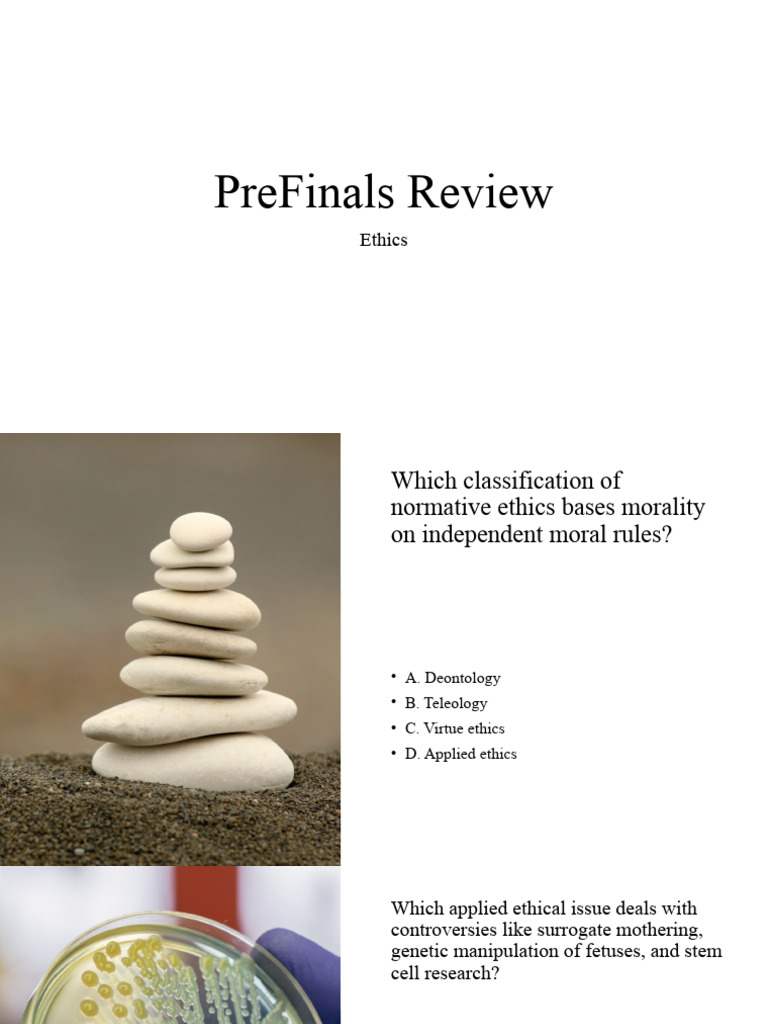 PreFinals Review Ethix | PDF | Truth | Rights