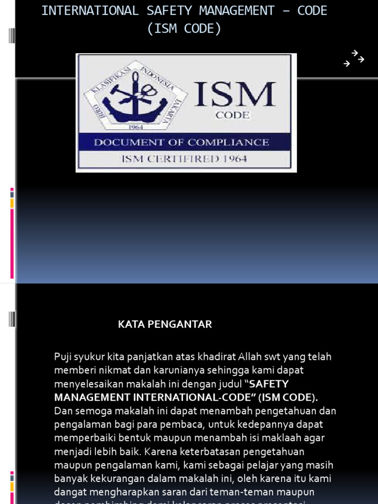 Ism Code | PDF | Teknologi & Rekayasa