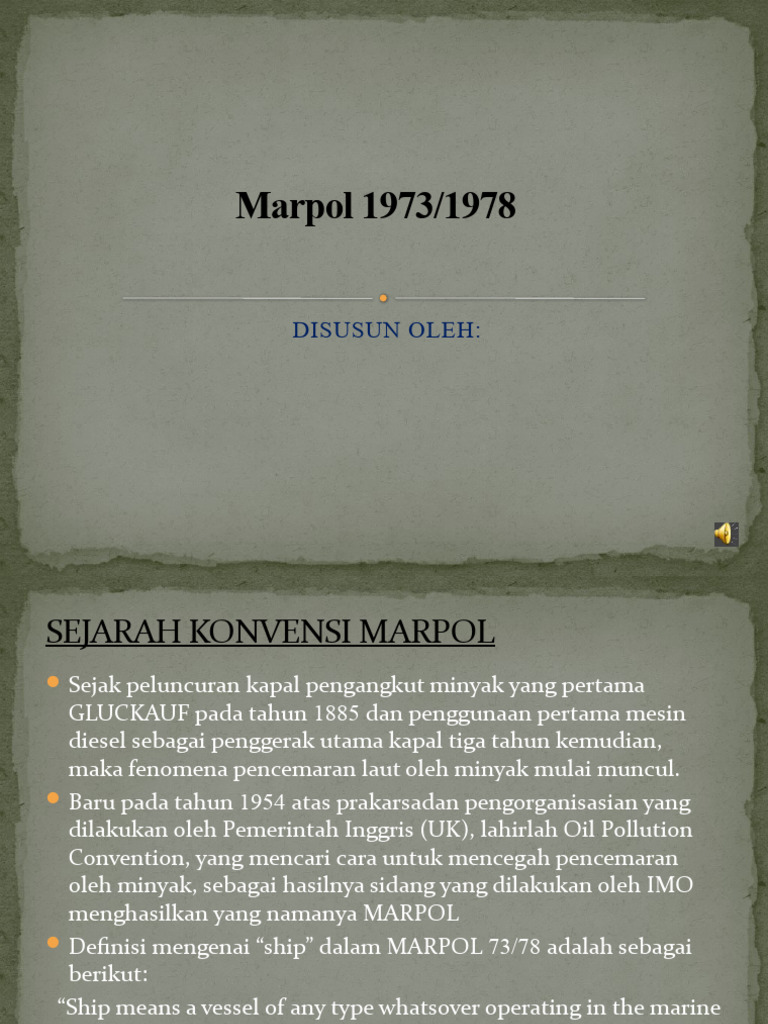 Sejarah dan Implementasi MARPOL 73/78 | PDF | Hukum