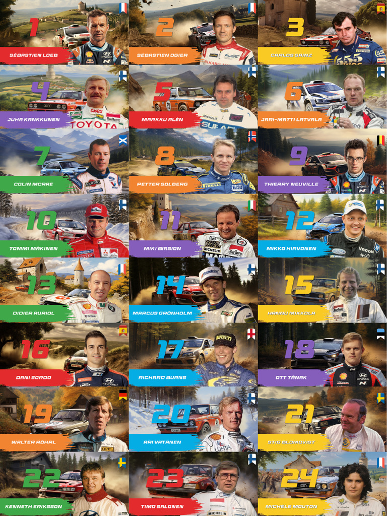All Stars WRC Drivers v2.1 | PDF