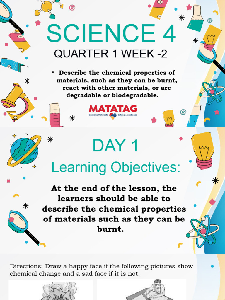 Chemical Properties of Materials Grade 4 | PDF | Biodegradation | Materials