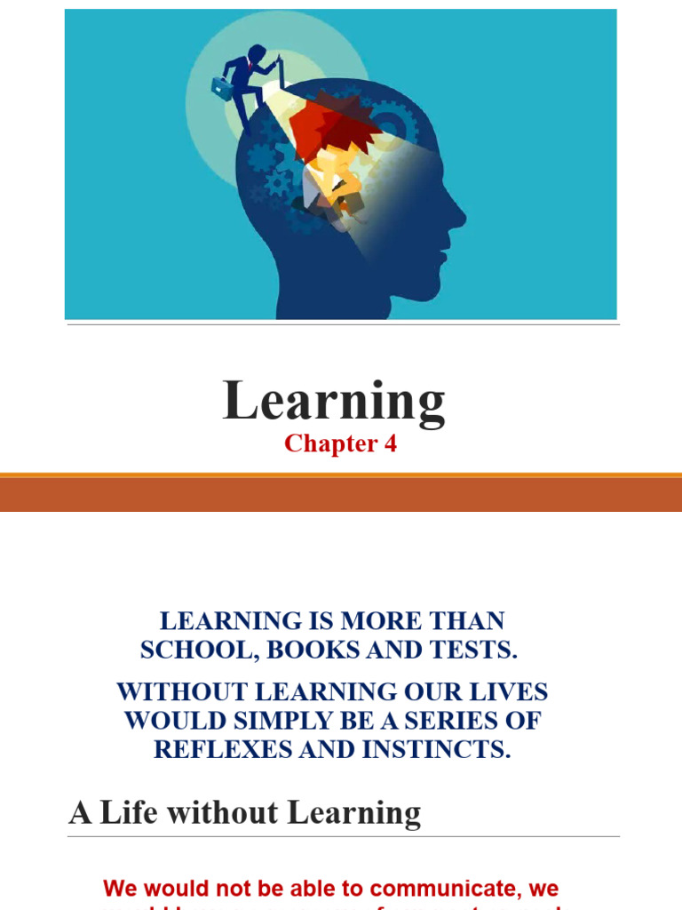 Chapter 4 Learning | PDF | Classical Conditioning | Reinforcement