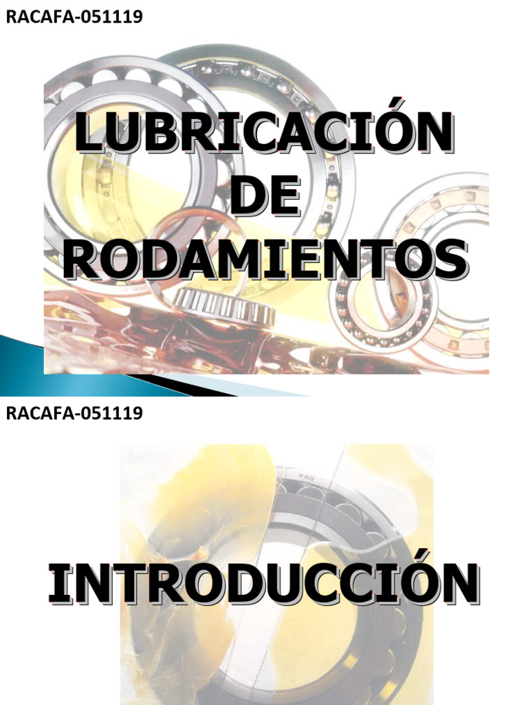Lubricacion de Rodamientos | PDF | Lubricación | Lubricante