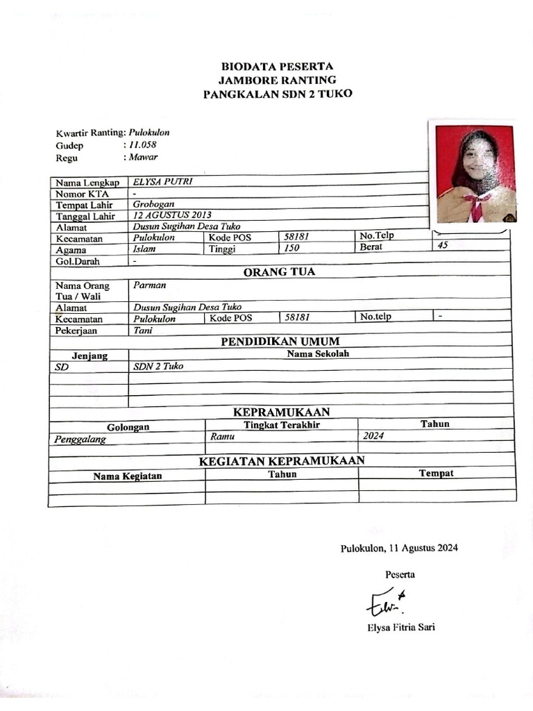 SDN2 Tuko - Penggalang PI - 11.058 | PDF