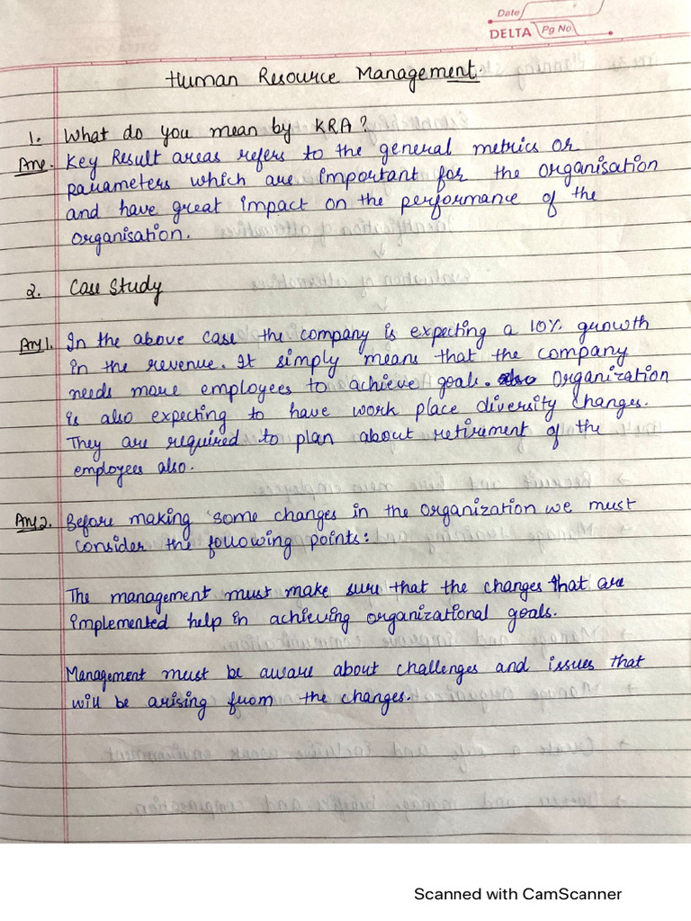 HRM Notebook | PDF