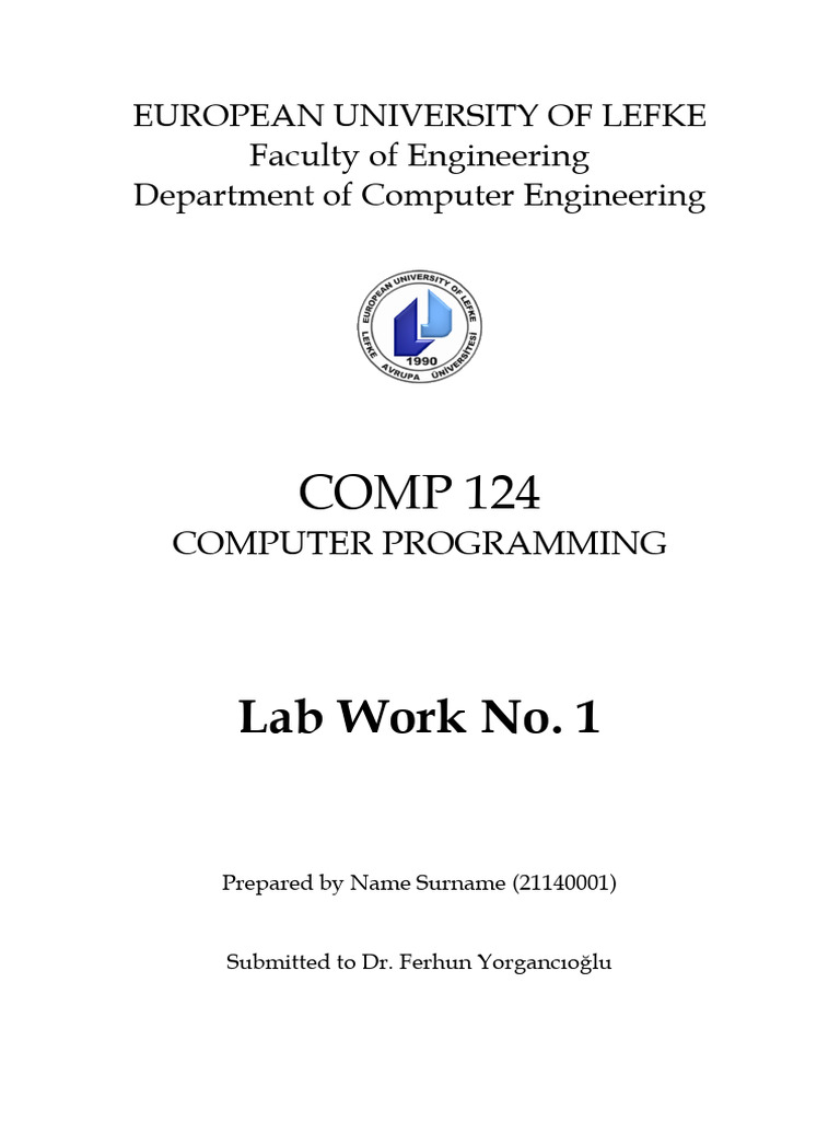 LabWork Sample | PDF