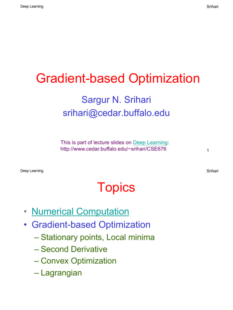 4.2 Gradient-Based Optimization | PDF | Mathematical Optimization ... 4.2 Gradient-Based Optimization | PDF | Mathematical Optimization ...