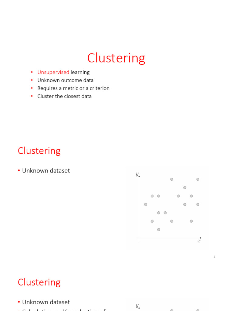 Clustering | PDF | Cluster Analysis | Data Analysis