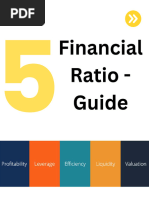 Financial Ratios Cheat Sheet | PDF