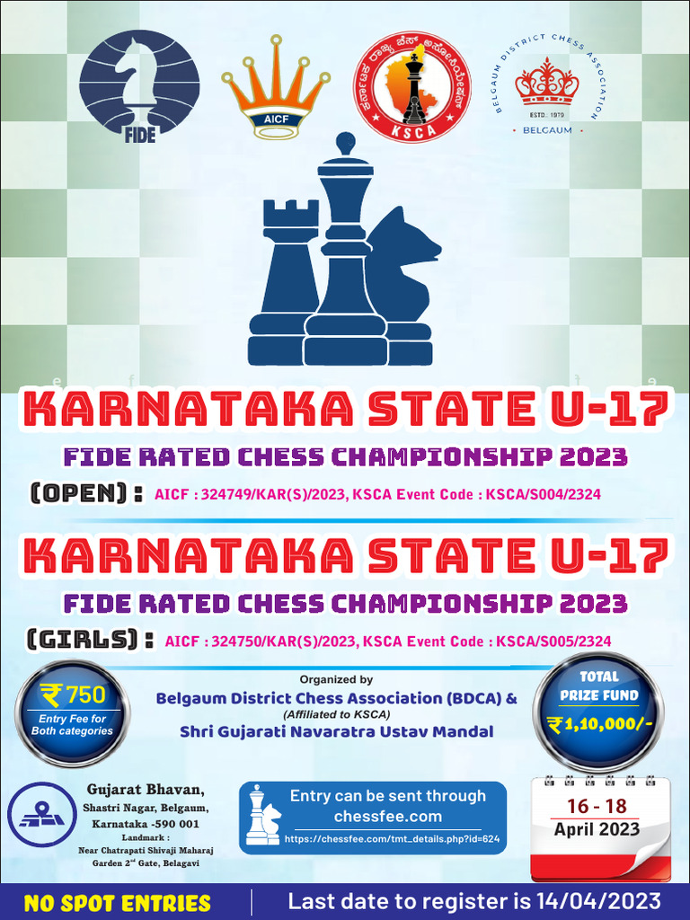 Karnataka U-17 Chess Championship | PDF | Chess