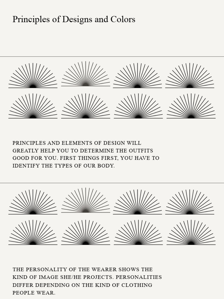 Principles of Designs and Colors | PDF | Color | Body Shape