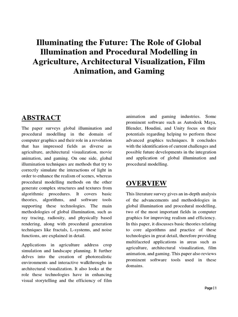 CGV Final Paper | PDF | Rendering (Computer Graphics) | Parallel Computing