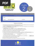 Silverzone Olympiad Sample Question and Answer Sheet | PDF