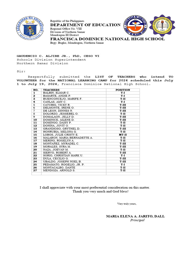 Transmittal For NLC | PDF