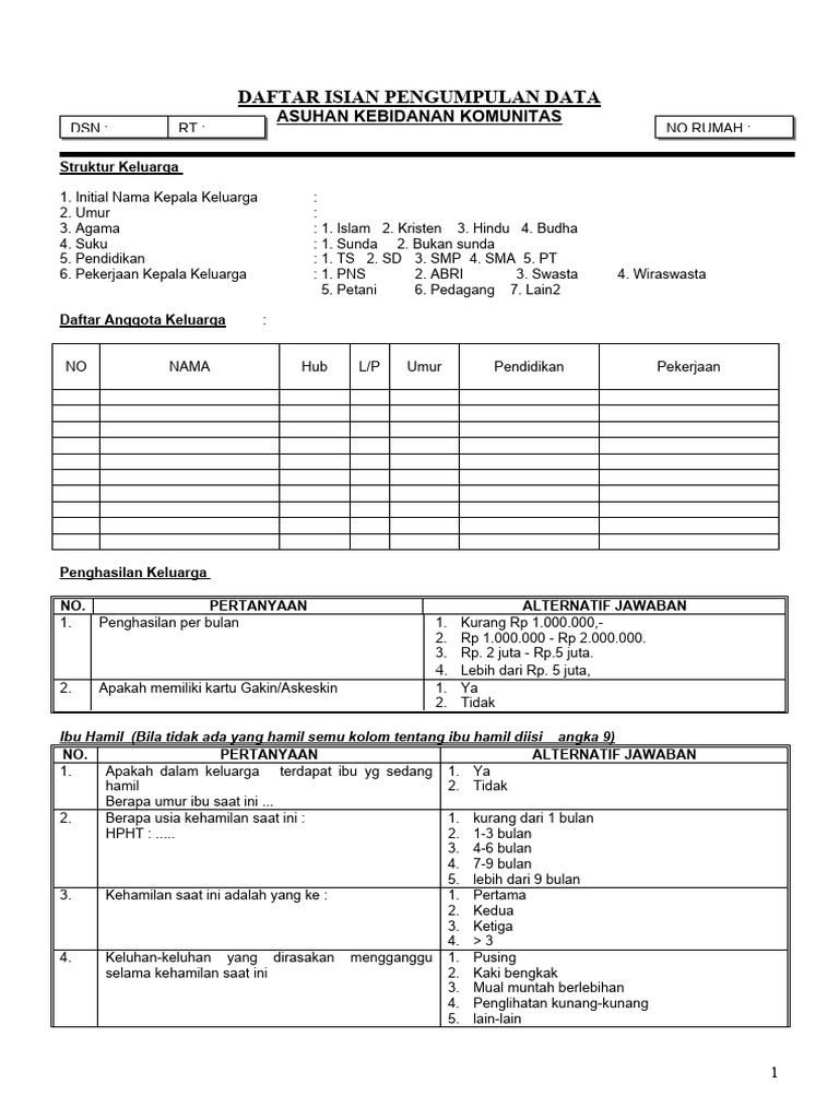 Format SMD & Data Sekunder | PDF