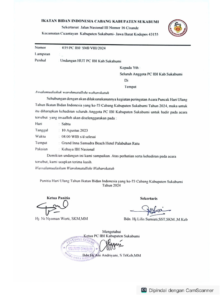 Undangan HUT PC | PDF