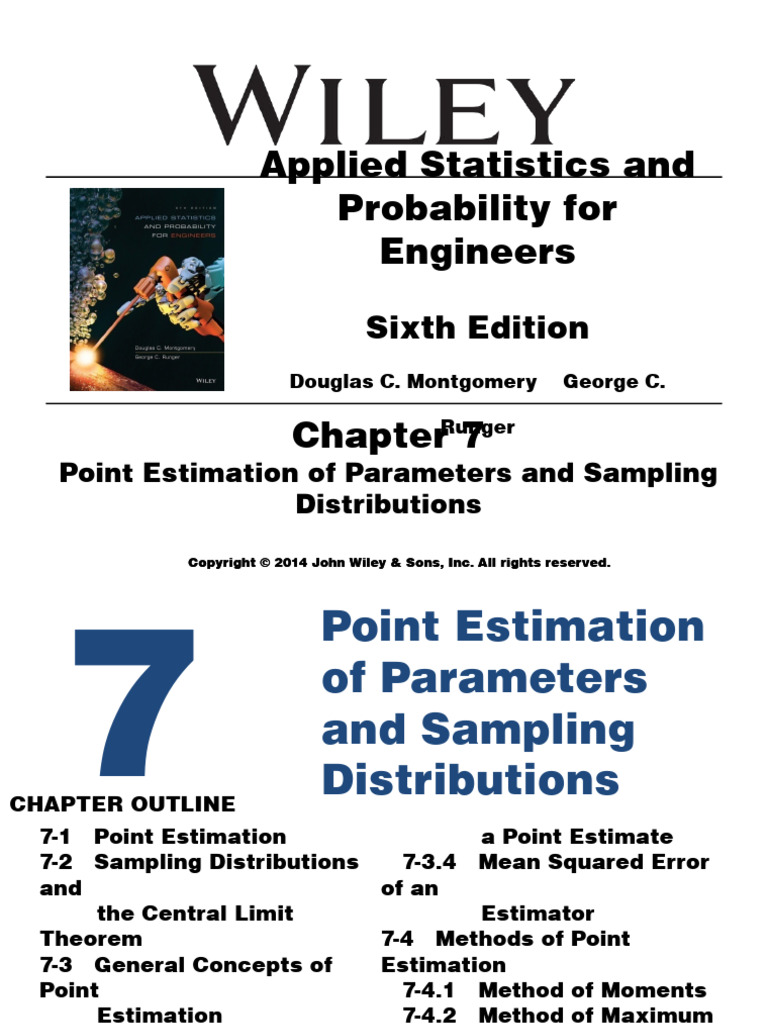 CH 07 | PDF | Estimator | Estimation Theory