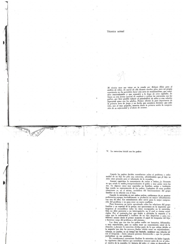 Aberastury Teoria y Tecnica Del Psicoana | PDF Aberastury Teoria y Tecnica Del Psicoana | PDF