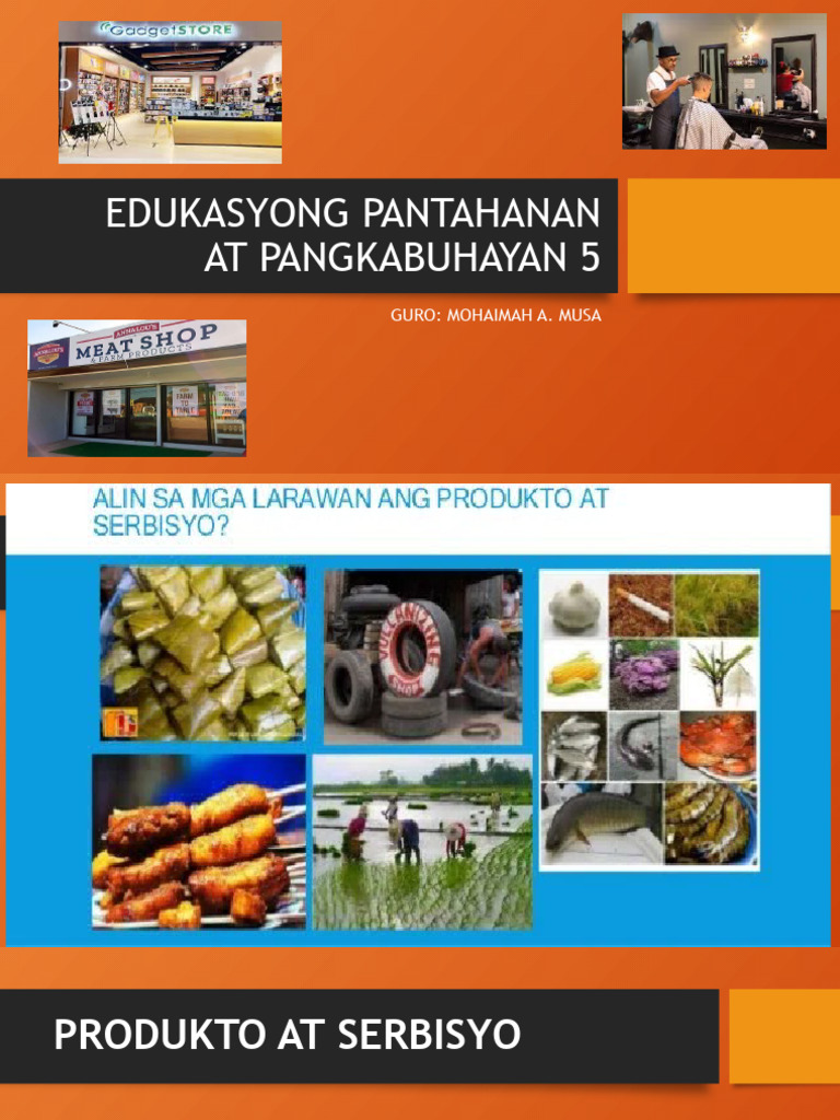 EPP 5-Serbisyo at Produkto | PDF