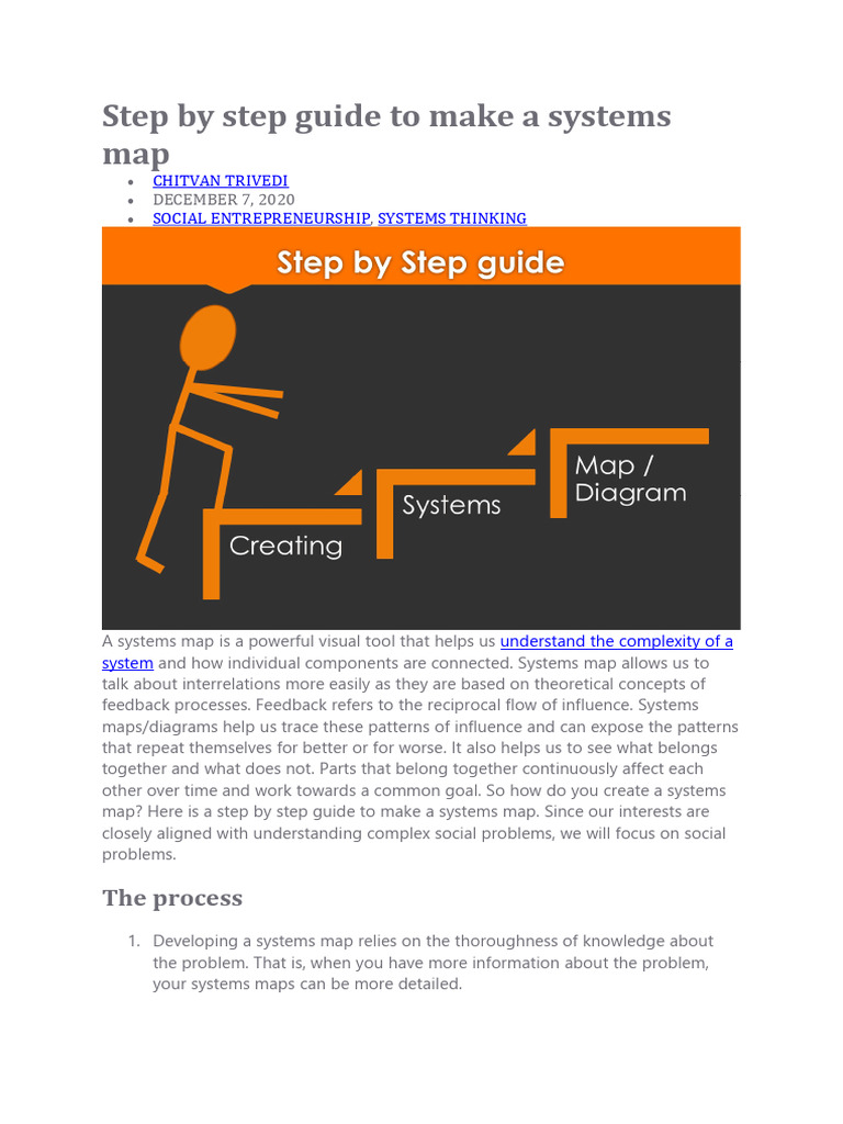 Step by Step Guide To Make A Systems Map - Tutorial 1 - Part 2 | PDF ...
