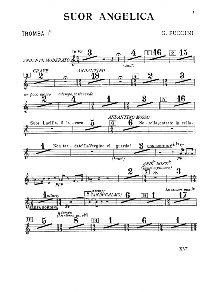 Puccini, G. - Suor Angelica - 06.1. Trompeta I | PDF