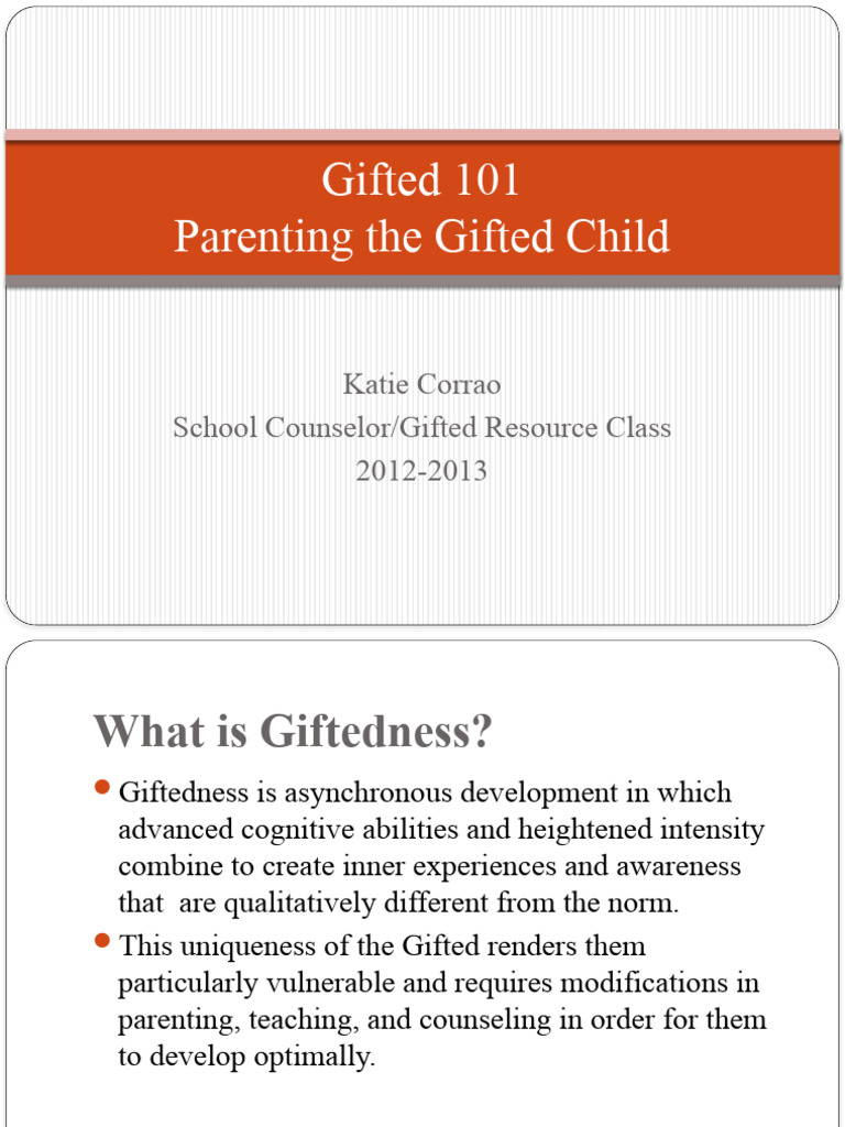 Vdocuments - MX - Gifted 101 Parenting The Gifted Child | PDF ...