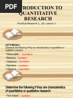 Quali vs. Quanti Types of Quanti Design | PDF | Quantitative Research | Methodology