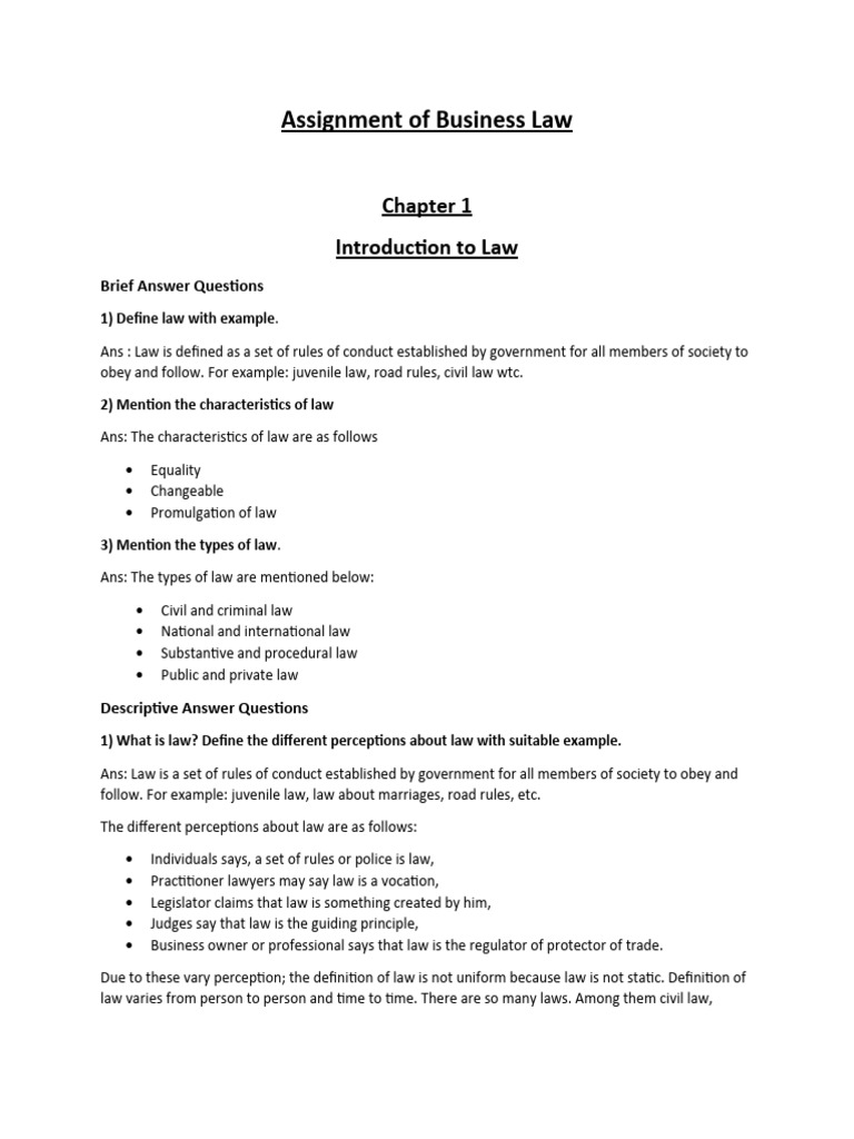 Assignment of Legal Environment For Business | PDF | Guarantee | Law Of Agency