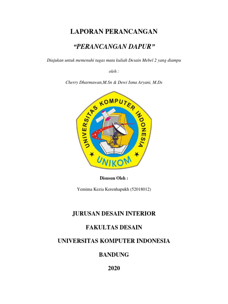 LAPORAN PERANCANGAN DAPUR.docx | PDF