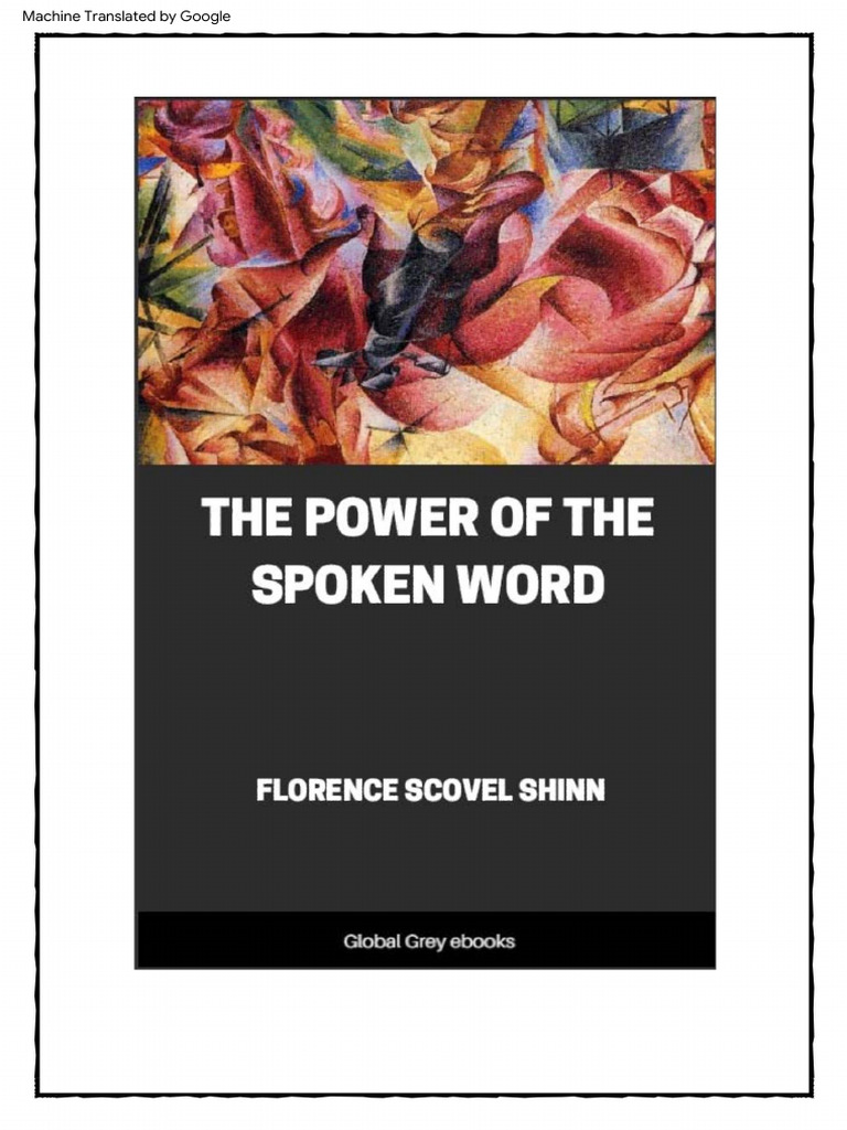 Power of The Spoken Word | PDF