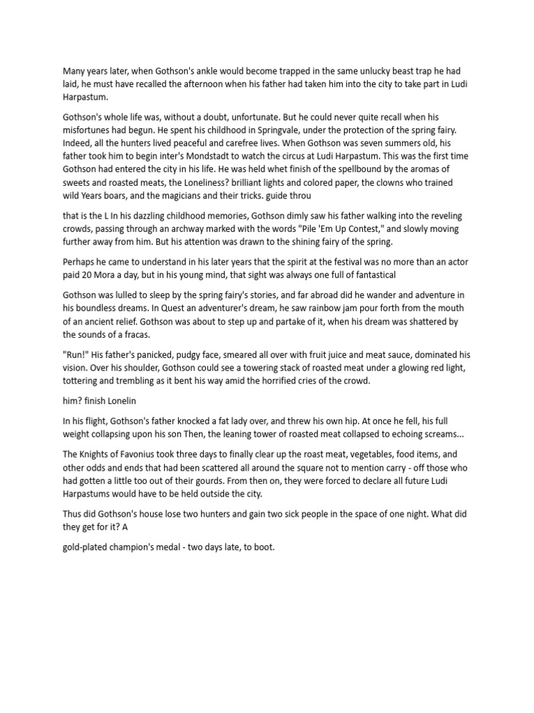 Many Years Later | PDF